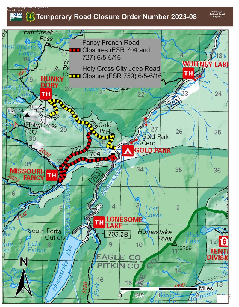 U.S. Forest Service to close roads to 2 Eagle County trailheads from ...